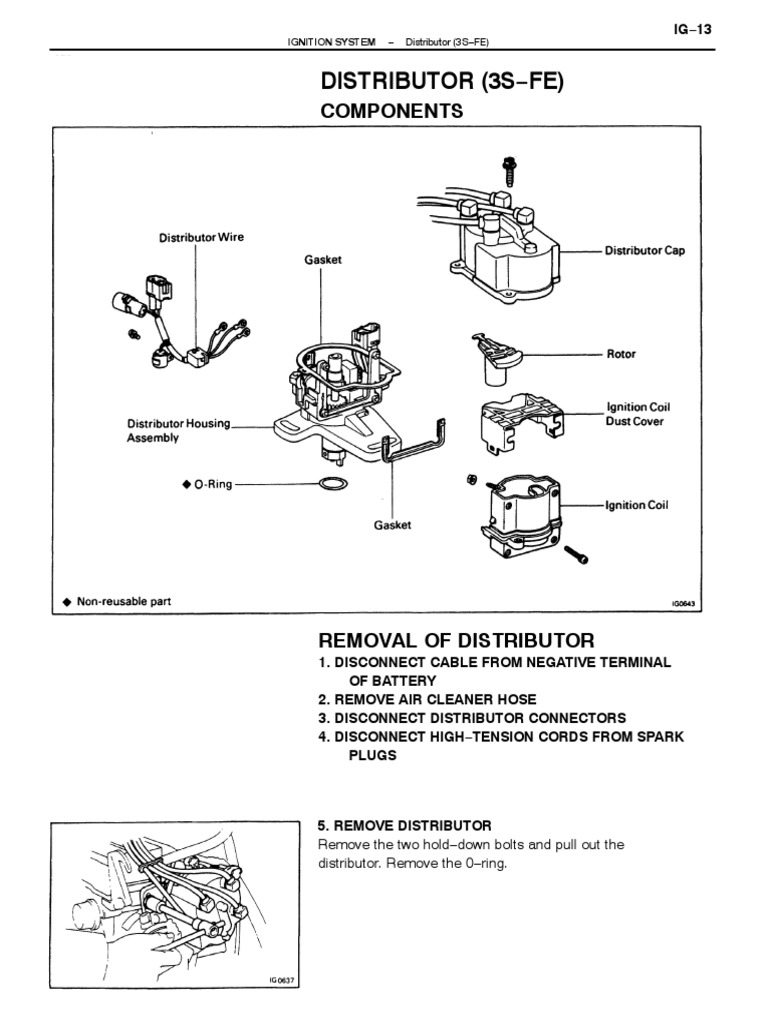 3S-FE Distributor Removal, Installation, and Timing Adjustment Guide ...