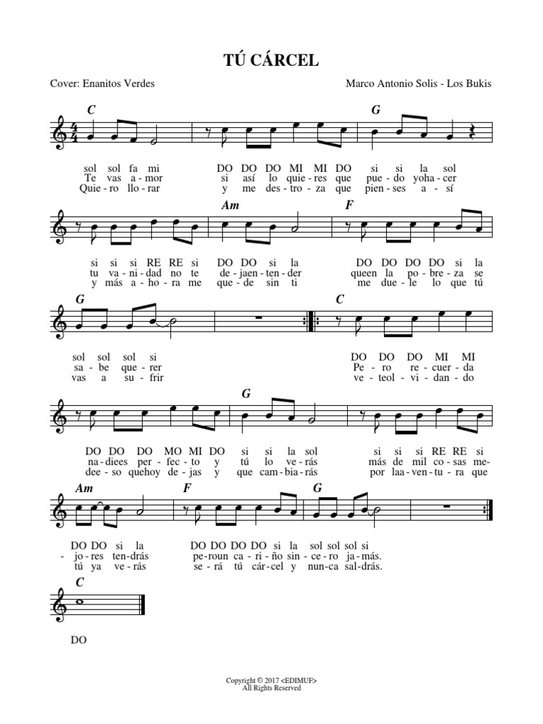 Tú Cárcel - Marco Antonio Solis | PDF