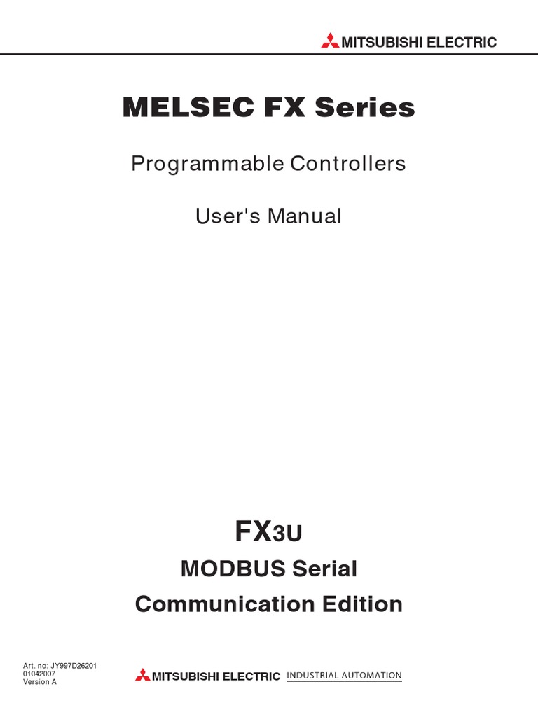 FX3U-MODBUS - Manual PDF | PDF | Programmable Logic Controller | Manufactured Goods