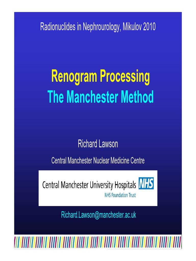Renogram Processing-The Manchester Method | PDF | Clinical Medicine ...