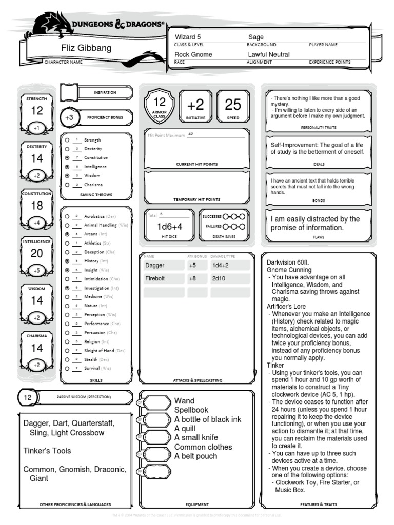 Gnome Divination Wizard 5 | Role Playing Games | Leisure