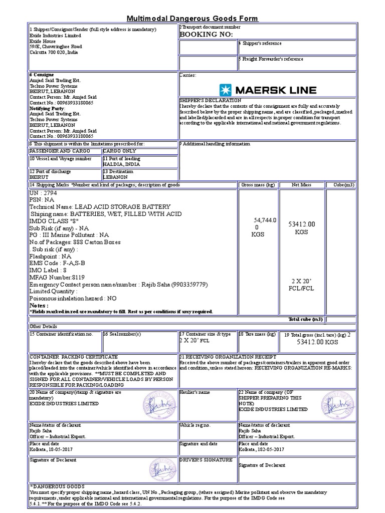 DGD | PDF | Dangerous Goods | Cargo