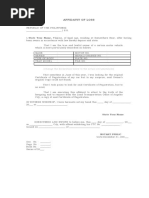 Affidavit of Proof of Relationship | PDF