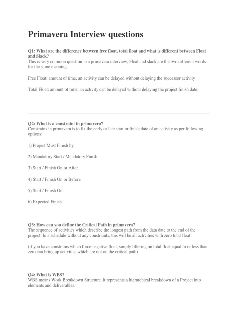 Primavera Interview Prep Guide | PDF | Competence (Human Resources ...