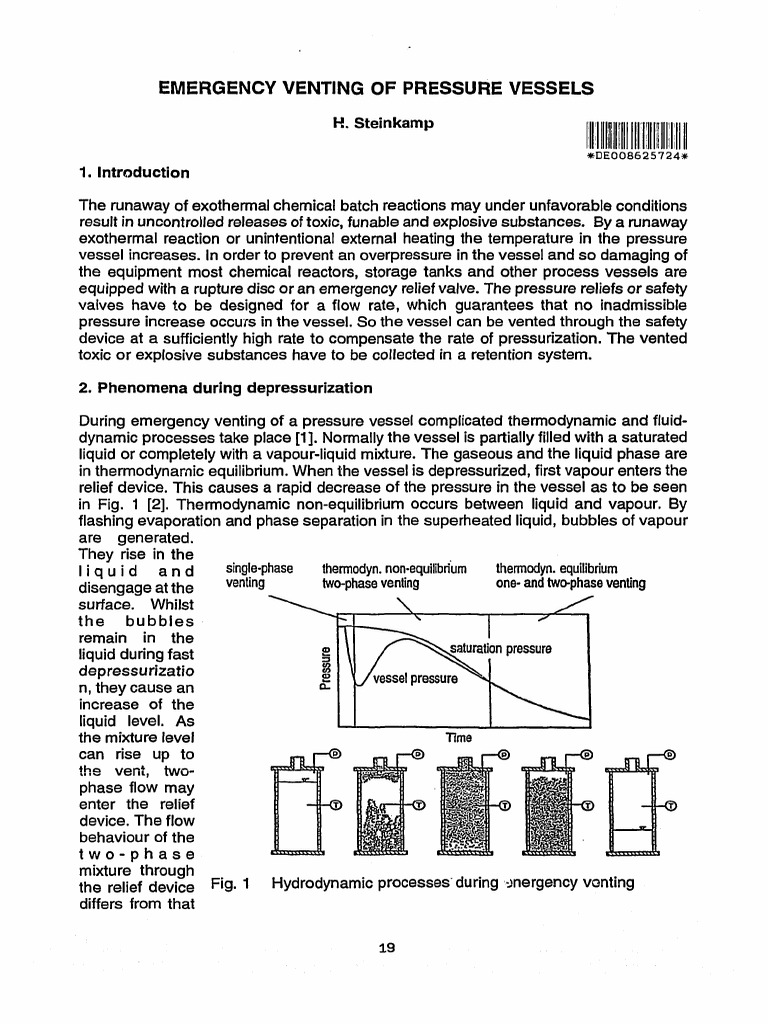 Emergency Venting of Pressure Vessels | PDF | Fluid Dynamics | Liquids