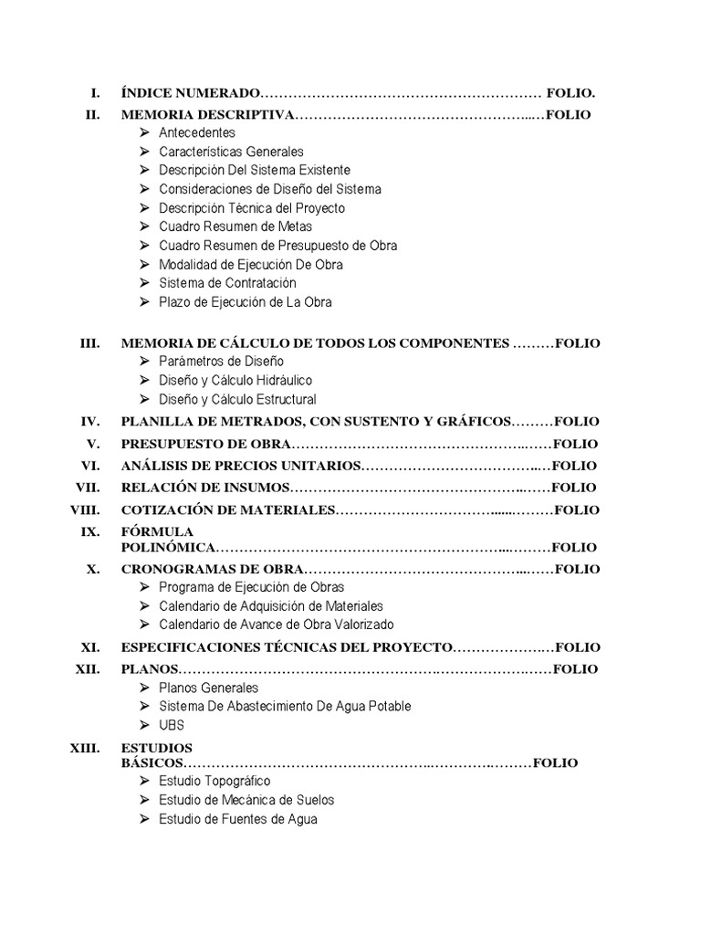 Indice Numerado | PDF