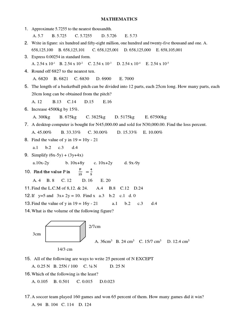 Mathematics | PDF | Teaching Mathematics
