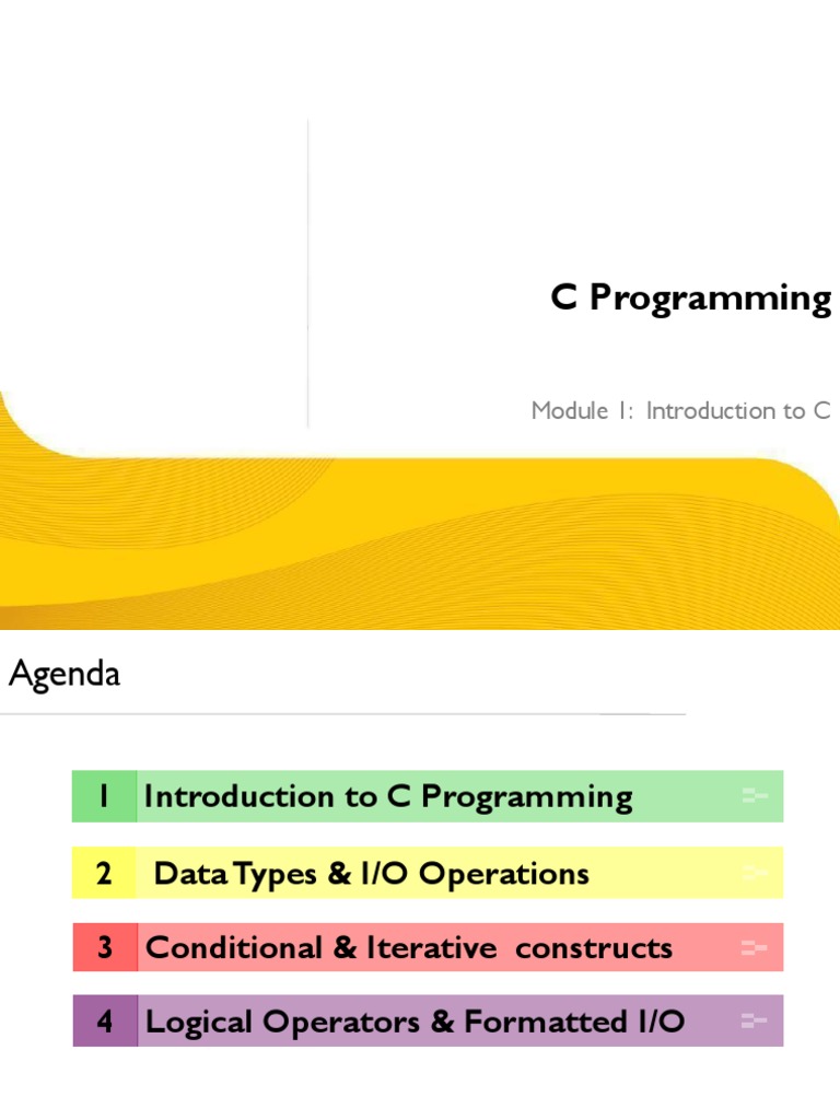 M1 C Programming Pdf C Programming Language Subroutine
