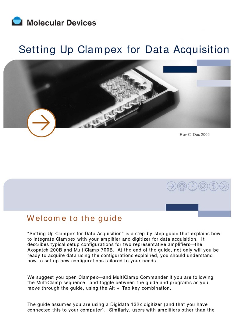 Clampex Setup for Axopatch 200B | PDF | Amplifier | Analog Signal