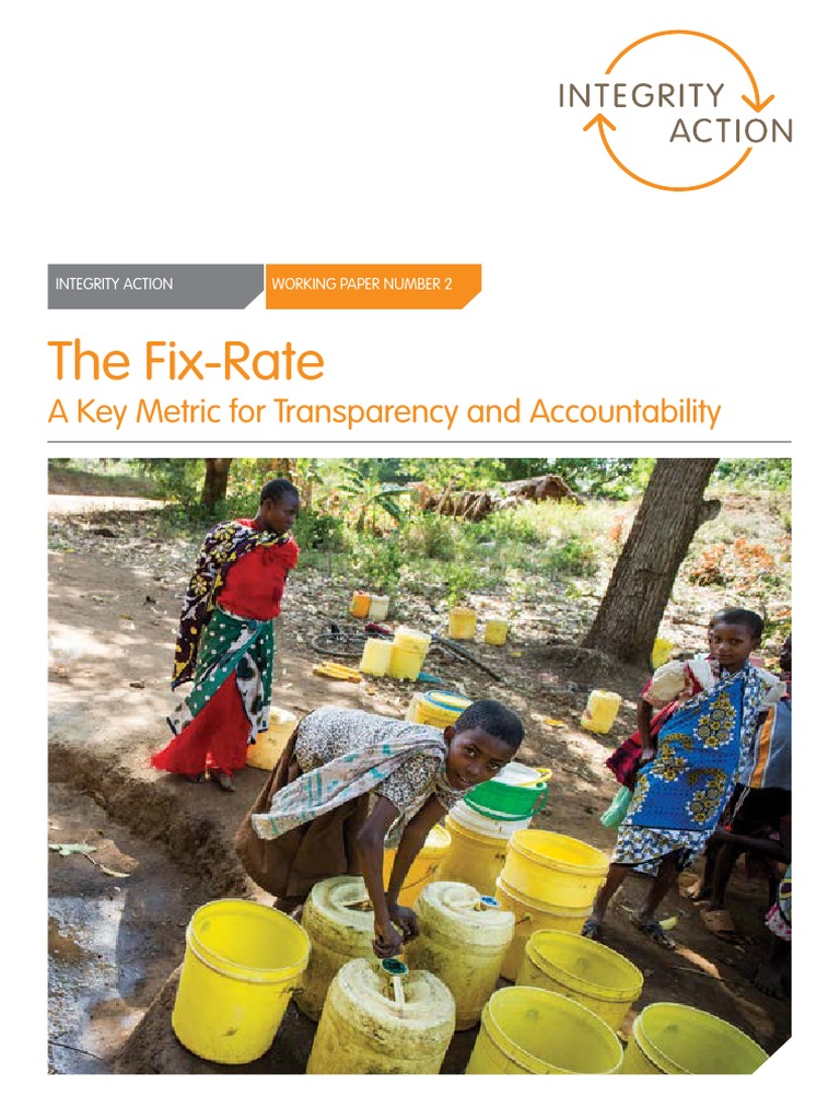 Integrity Action | PDF | Transparency (Behavior) | Political Corruption