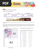 A Series Paper Sizes Chart A0-A10 | PDF