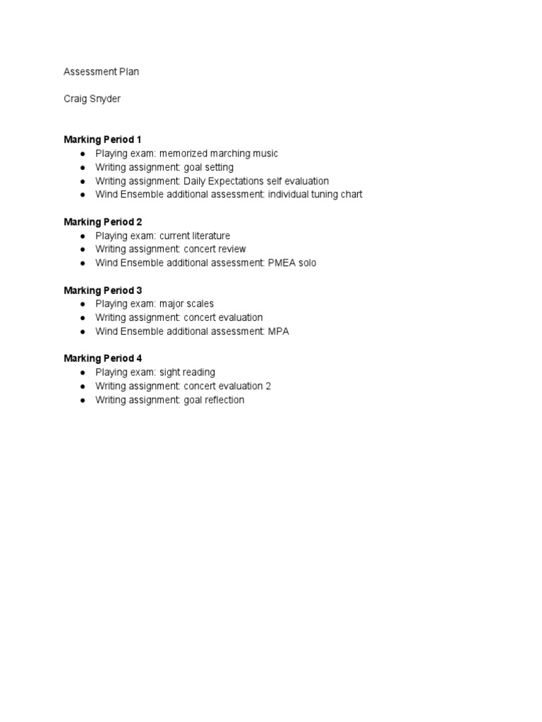 Marking Period 1 | PDF