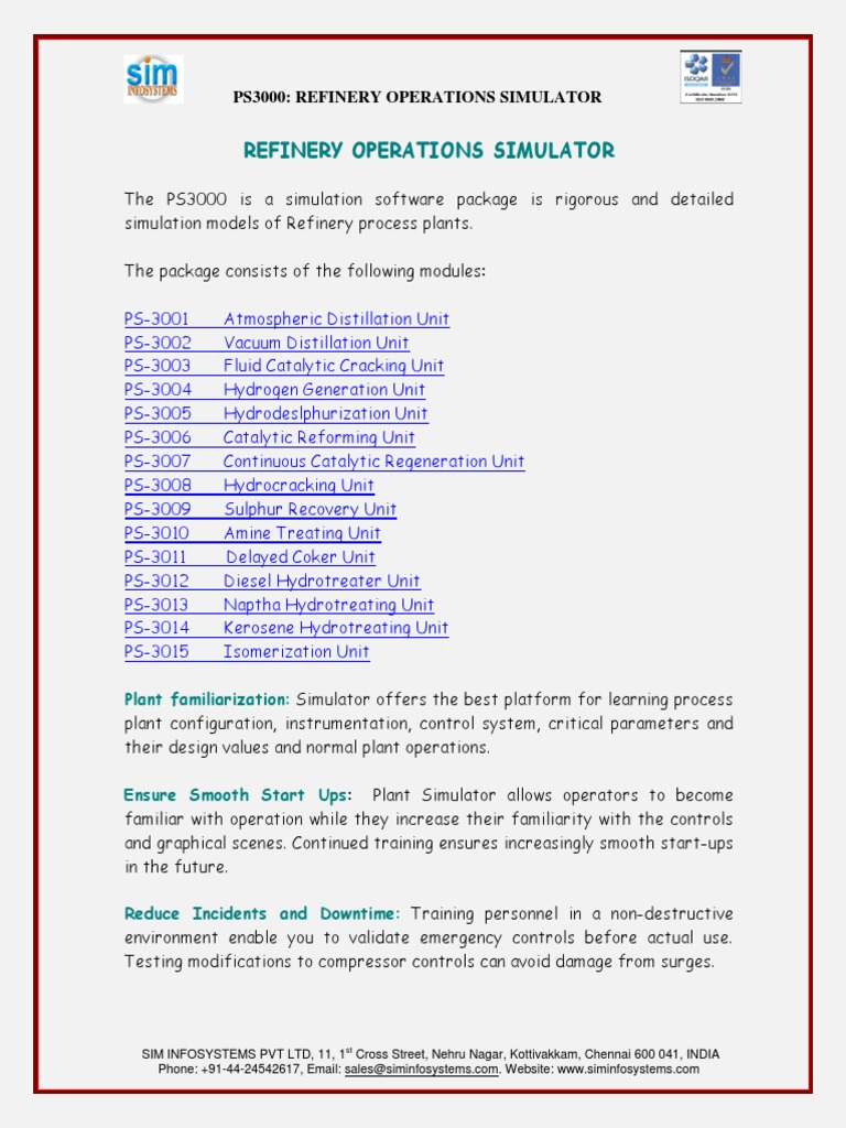Refinery Operations | PDF | Cracking (Chemistry) | Distillation