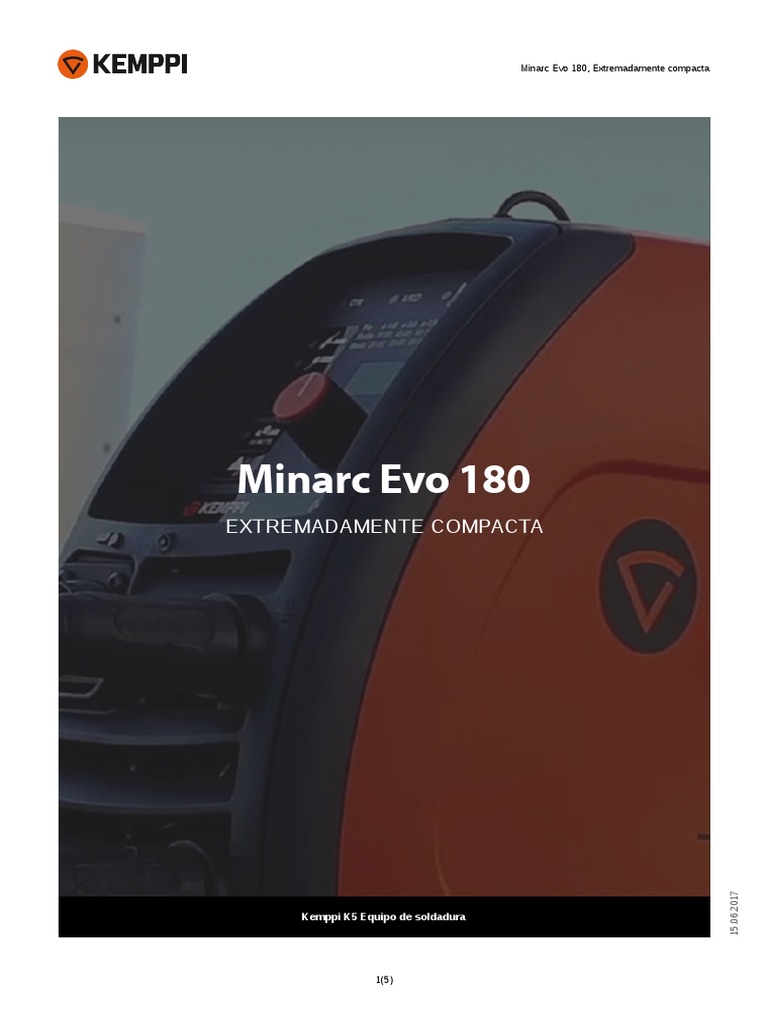Kemppi Minarc-Evo-180 Es ES | PDF | Soldadura | Construcción