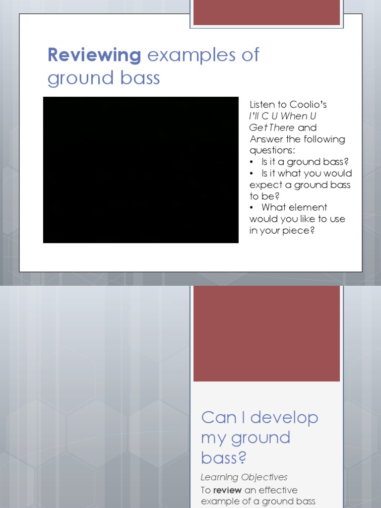 Can I Develop My Ground Bass | PDF | Language Arts & Discipline
