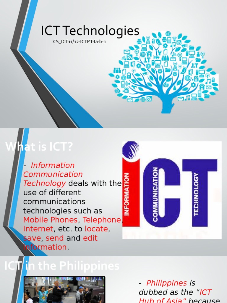 ICT Technologies: CS - ICT11/12-ICTPT-Ia-b-1 | PDF