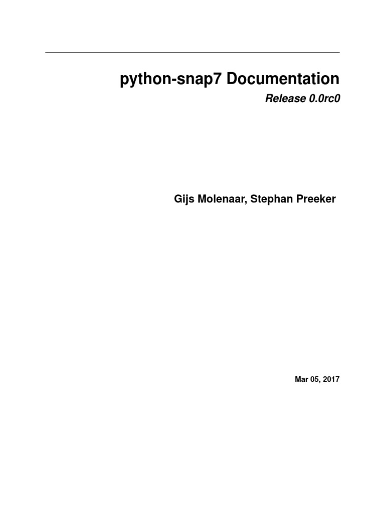 Python Snap7 | PDF | Ubuntu (Operating System) | Parameter (Computer Programming)