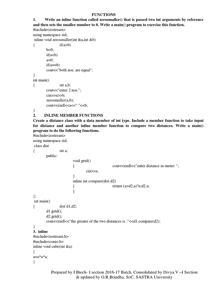Cpp All Programs Pdf Parameter Computer Programming Constructor Object Oriented 0969