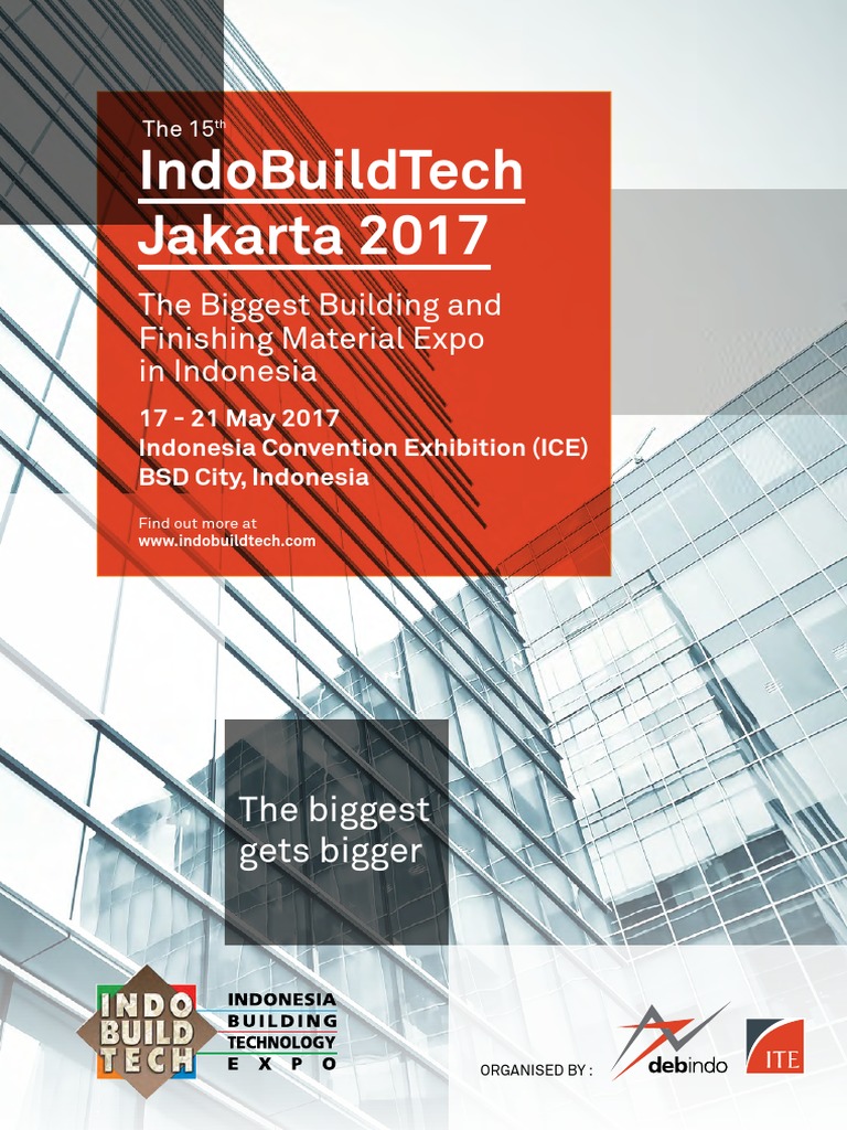 IndoBuildTech 2017 Brochure | PDF | Indonesia | Jakarta