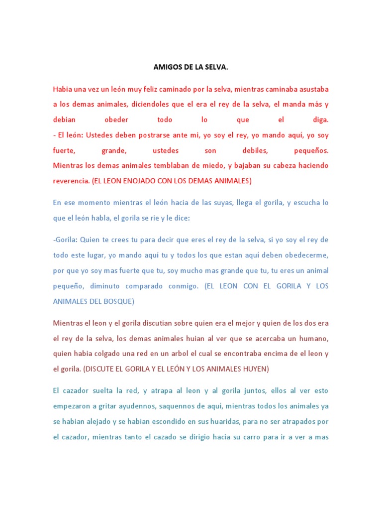 Amigos de La Selva | PDF | León | Gorila
