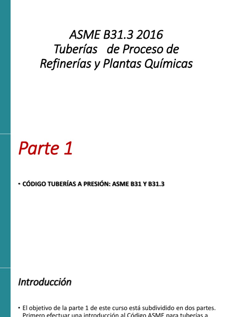 Asme B31 | PDF | Tubería (transporte de fluidos) | Presión