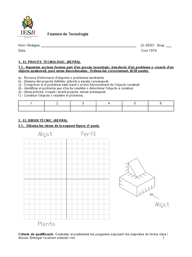 Examen 2n ESO (Electricitat) | PDF
