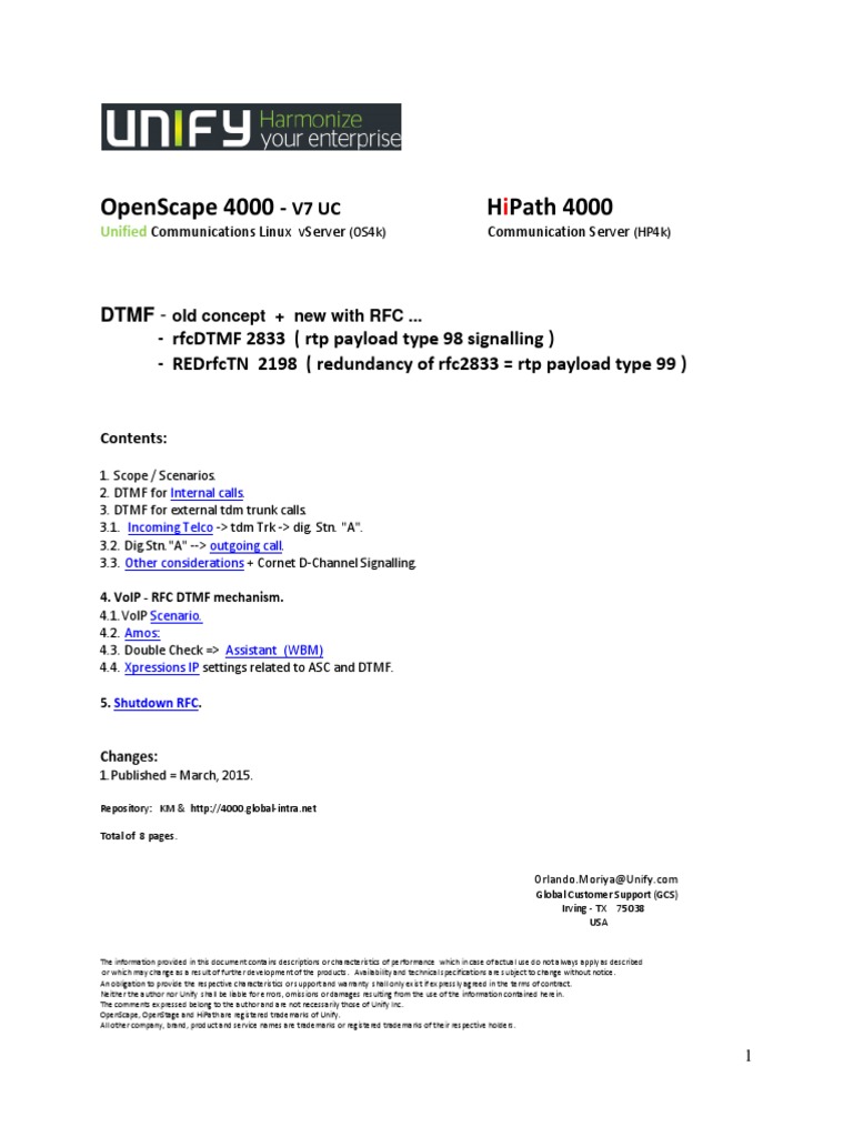 Os4k DTMF | PDF | Public Switched Telephone Network | Session ...