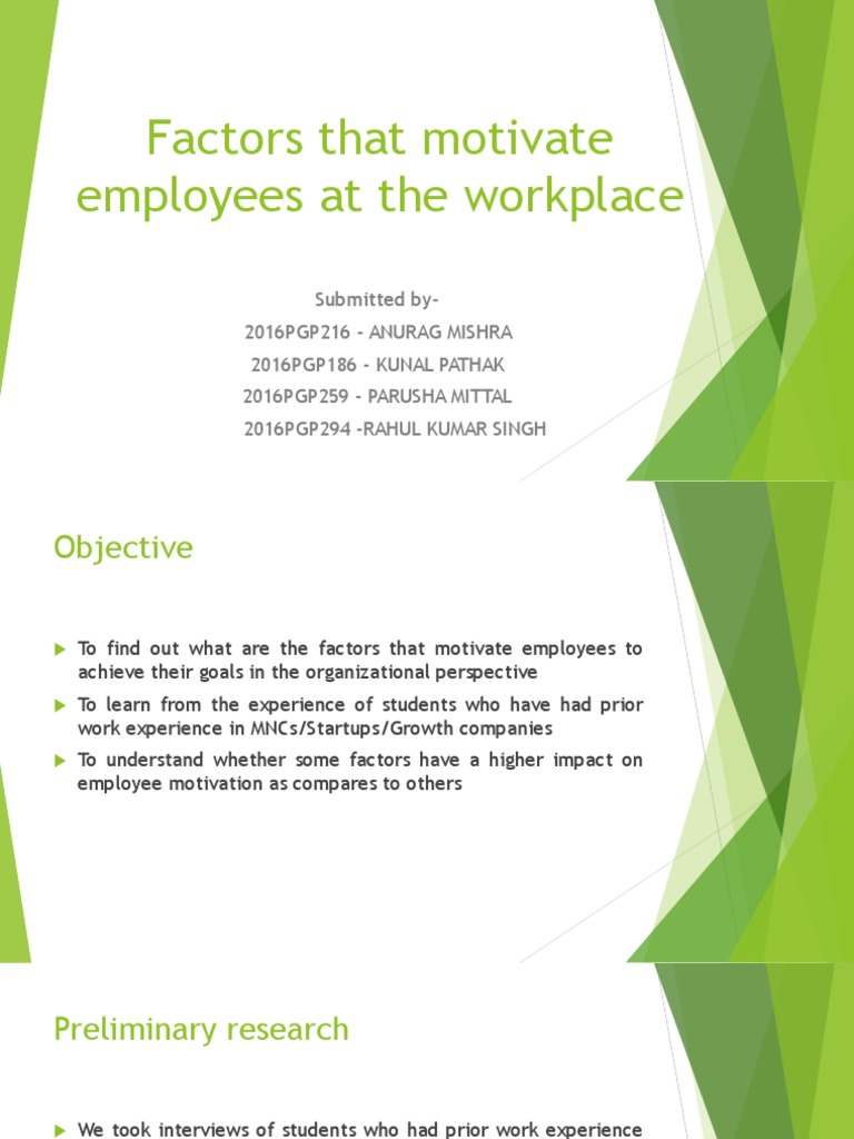 Employee Motivation | PDF | Work–Life Balance | Motivation