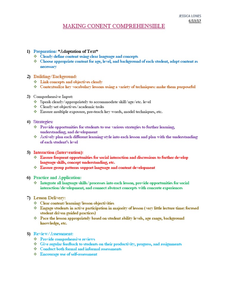 Making Content Comprehensible | PDF