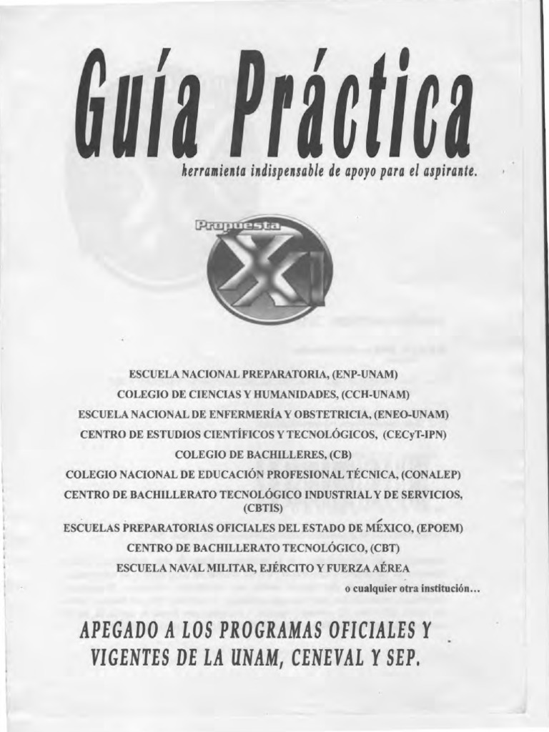 Guia Siglo XXI Prepa | PDF | Prueba (evaluación) | Educación Secundaria