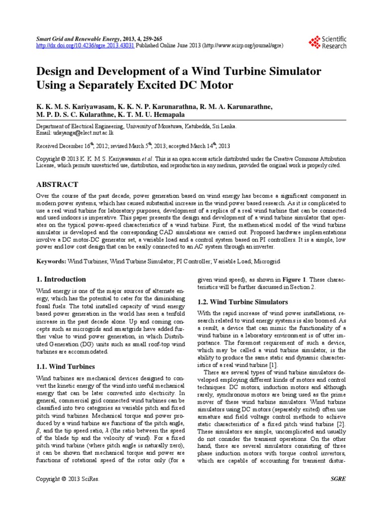 Sgre 2013061413565326 PDF | PDF | Wind Power | Electric Generator