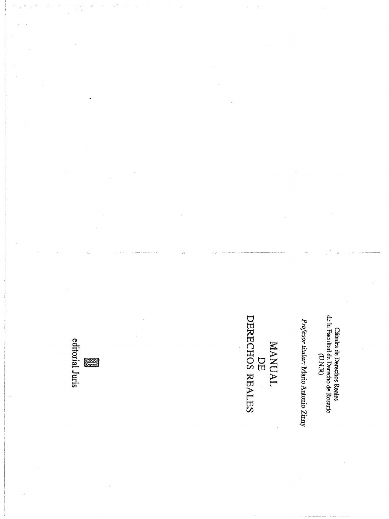 Manual Zinny Derechos Reales | PDF