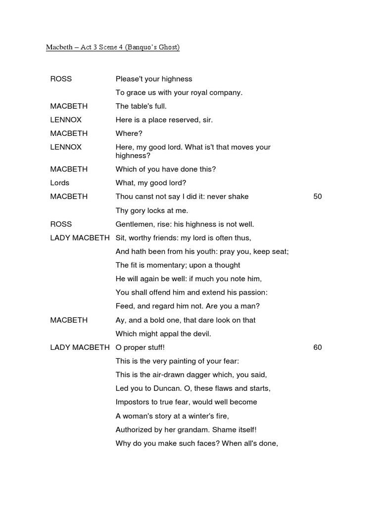 Shakespeare Scenes For Analysis and Performance | PDF | Macbeth ...
