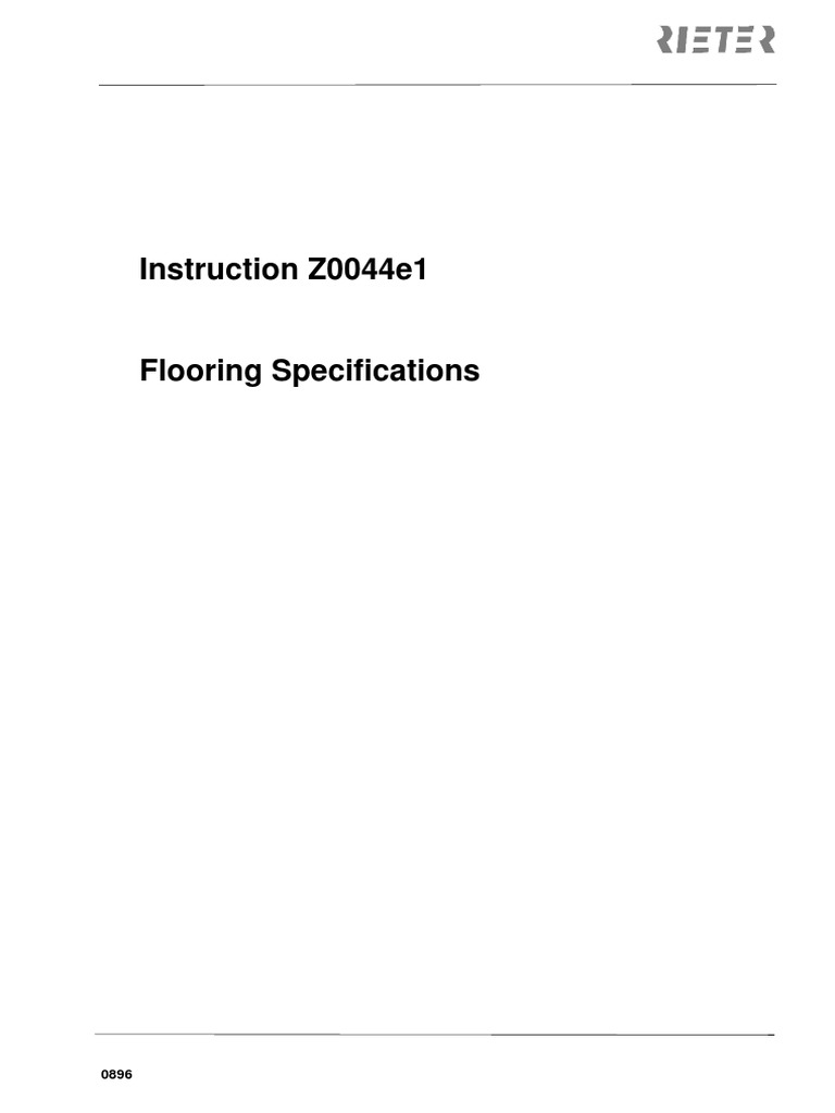 Flooring Specifications for Spinning Mills | PDF | Flooring | Epoxy