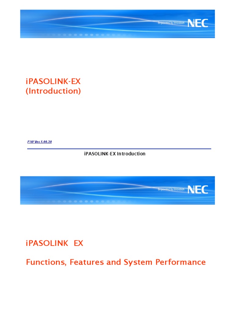 iPASO EX Introduction PDF | PDF | Quality Of Service | Extremely High ...