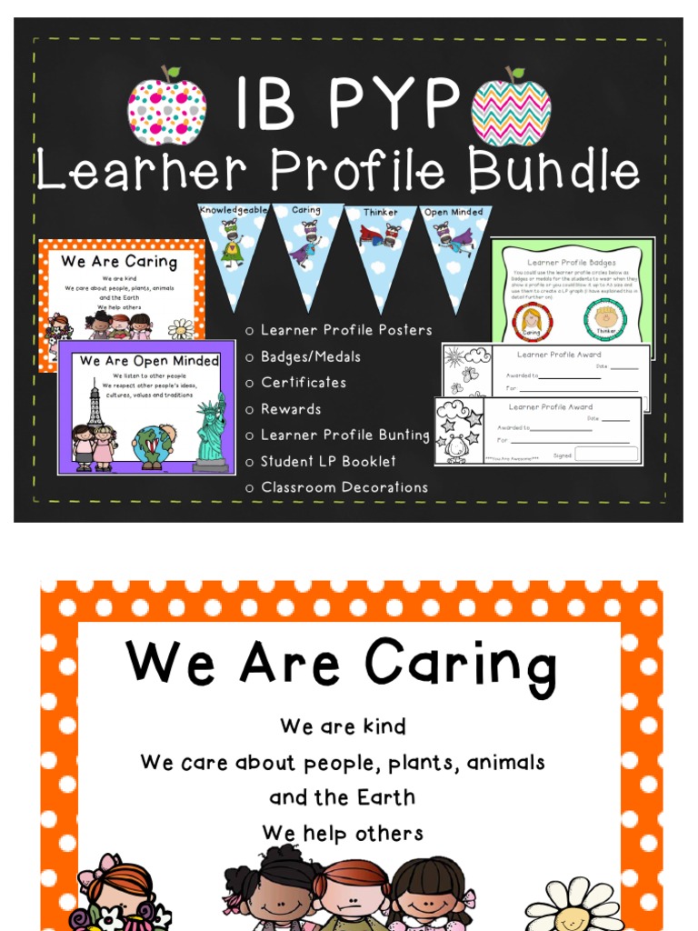 IB PYP Learner Profile Resources Bundle | PDF