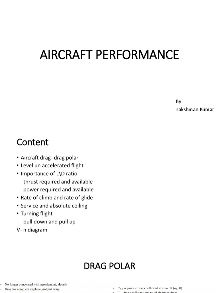Aircraft Performance | PDF