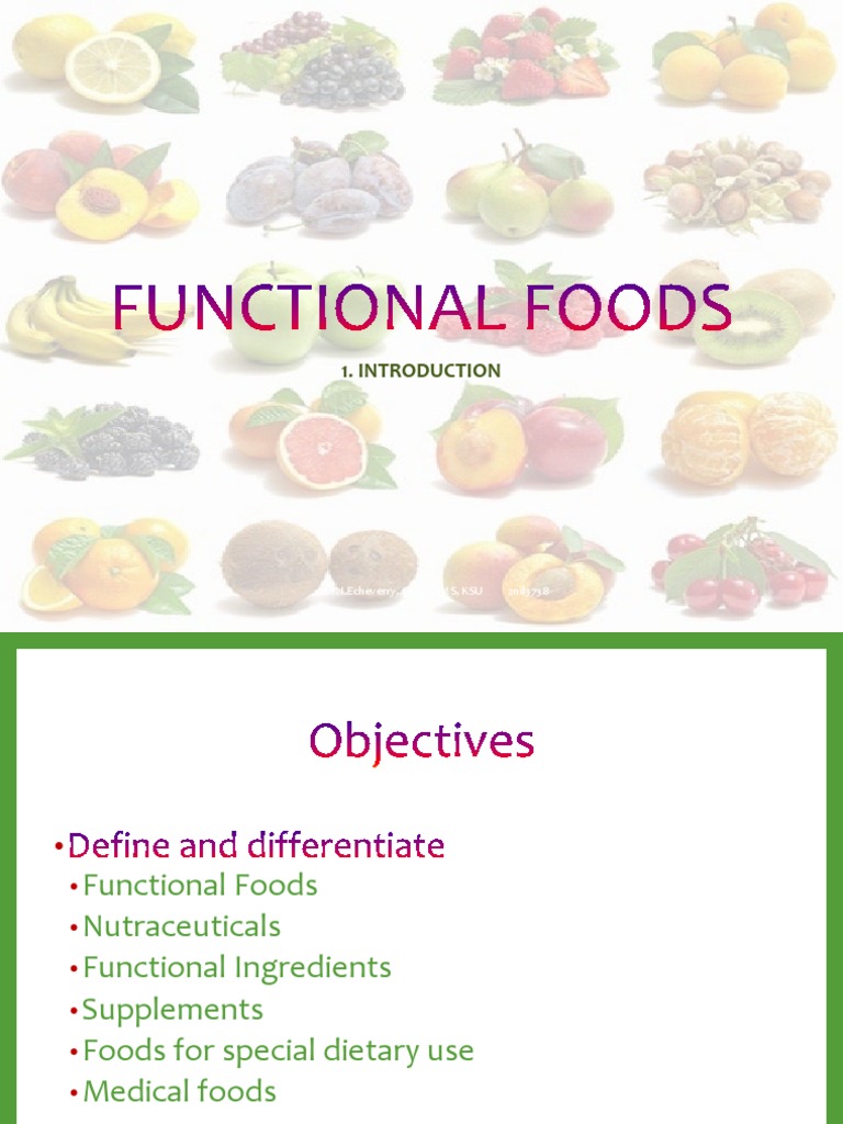 Lecture 1-Functional Foods - 2nd3738 | PDF | Nutraceutical | Dietary ...