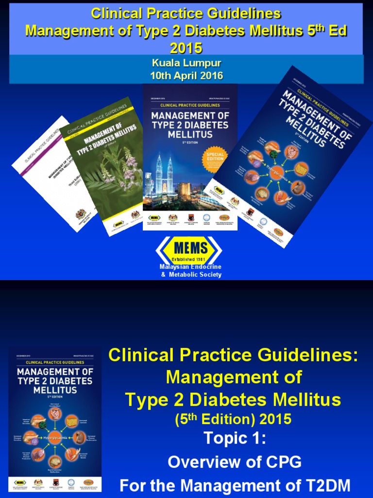 1 - Overview of Diabetes CPG 2015 | PDF | Diabetes Mellitus | Diabetes ...