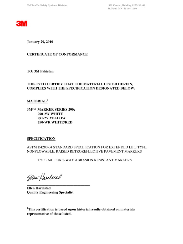 3M Certifcate | PDF