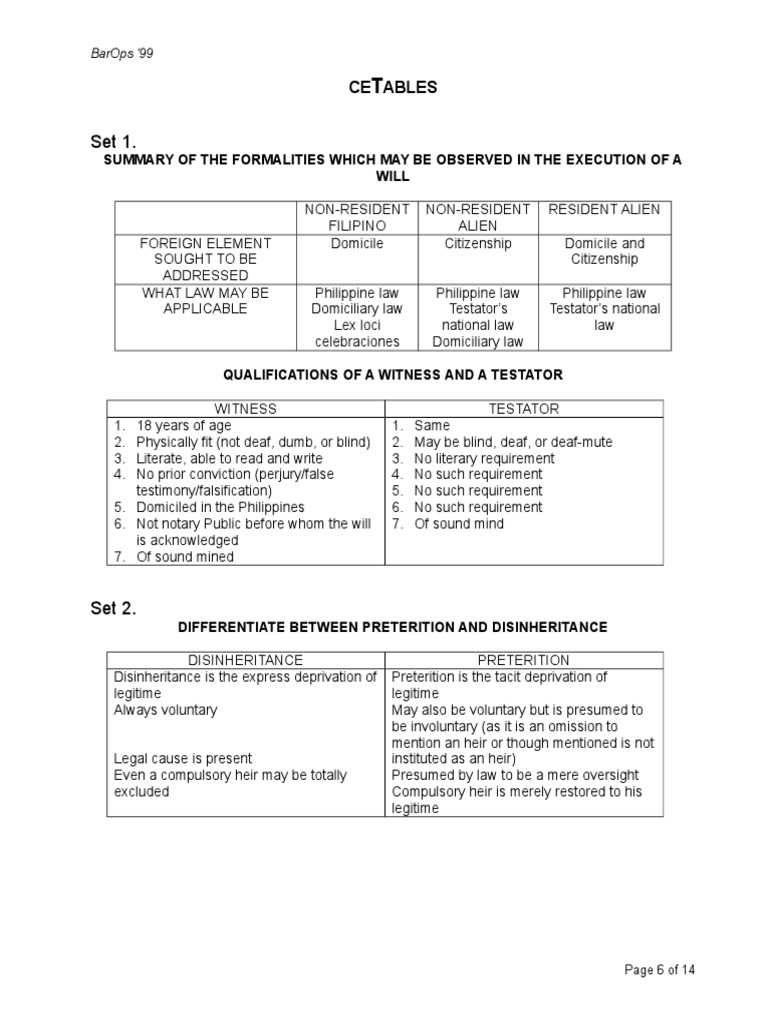 Succession Tables | PDF | Will And Testament | Natural Resources Law