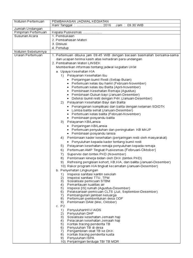 4.2.3.3 Notulen-Pertemuan-Lokmin-Linsek | PDF