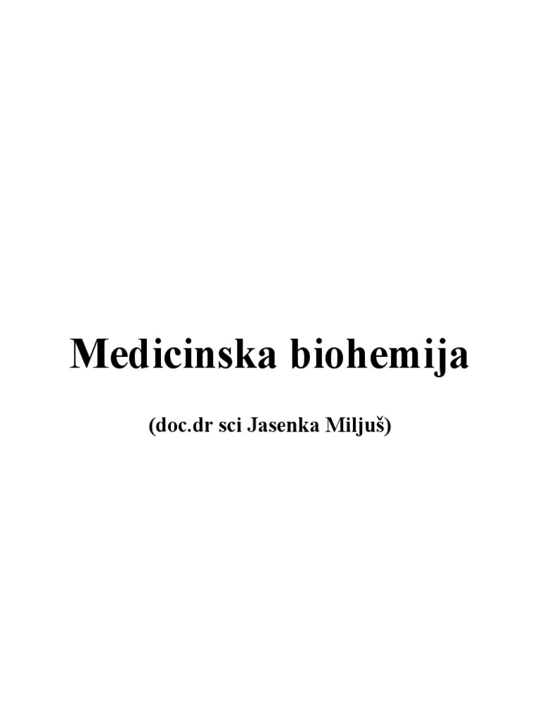 Biohemija Skripta | PDF