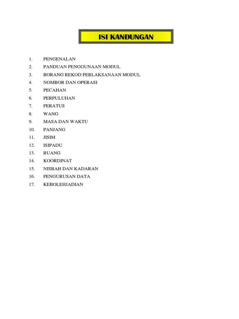 Pengenalan Modul Mas | PDF