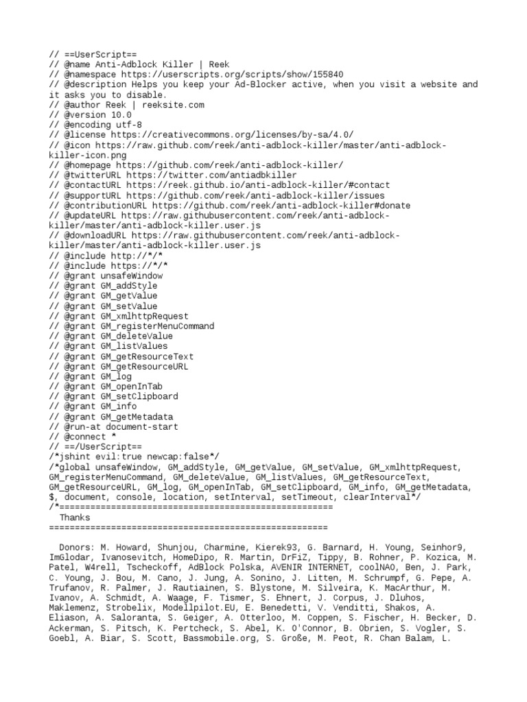Anti Adblock Killer - User | PDF | Human–Computer Interaction | Hypertext