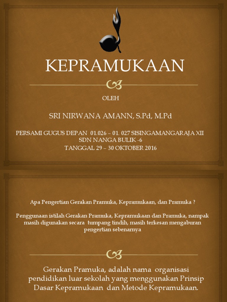 Pengertian dan Struktur Persami Pramuka | PDF | Karier & Perkembangan ...