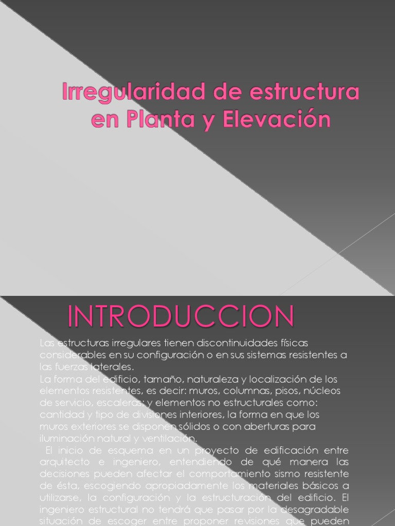 Irregularidad de Estructura en Planta y | PDF | Rigidez | Temblores