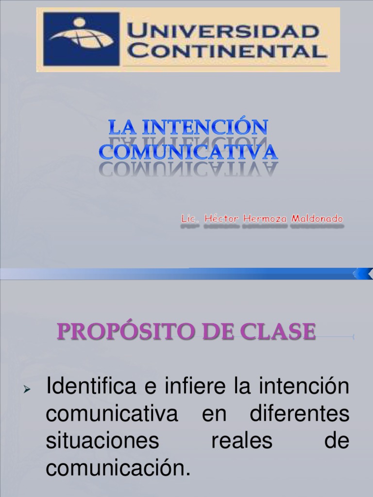 La Intencion Comunicativa | PDF | Science | Ciencia y Tecnología
