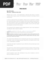 Shipper VGM Declaration Form Template | PDF