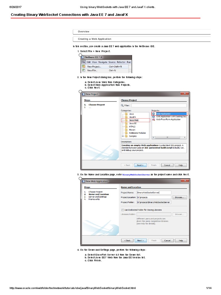 Using Binary WebSockets With Java EE 7 and JavaFX Clients | PDF | Java ...
